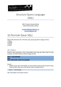 Perintah Dasar Sql - Repository